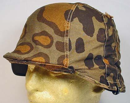 WW2 GERMAN NAZI WAFFEN SS CAMOUFLAGE CLOTH HELMET
