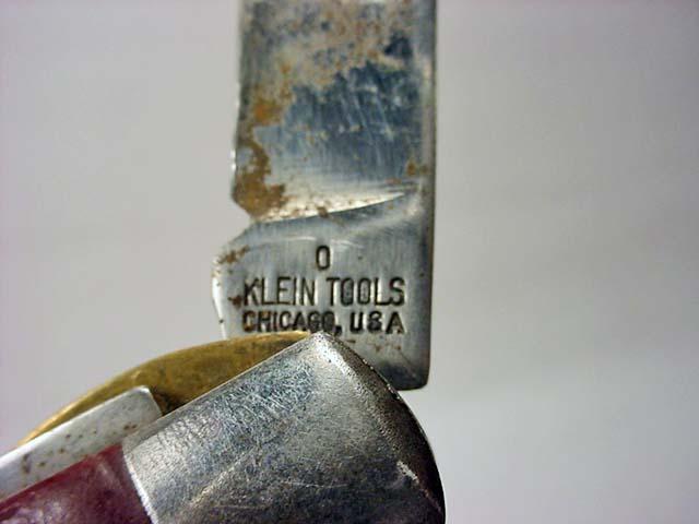VINTAGE KLEIN TOOLS POCKET KNIFE - Approx. 3.75" l