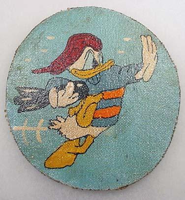 WW2 USAAF DONALD DUCK BOMB SQUADRON CANVAS PATCH