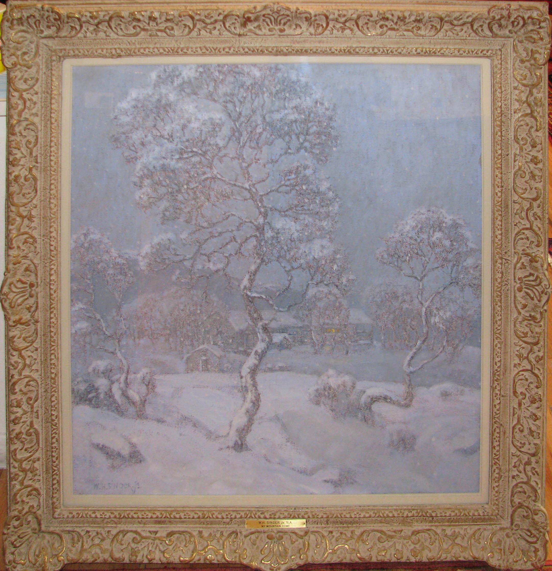 William Singer painting My Mountain Home