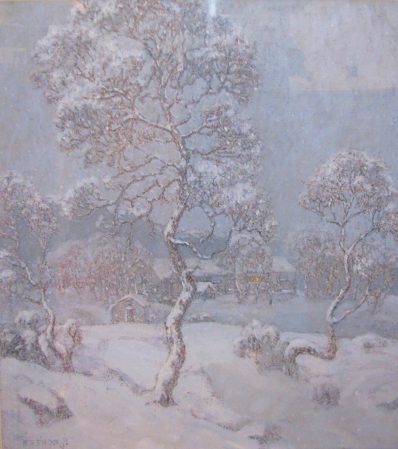 William Singer painting My Mountain Home