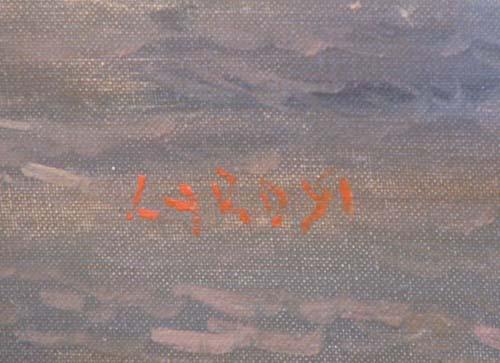 Alberto Carosi painting "The Bay of Naples"