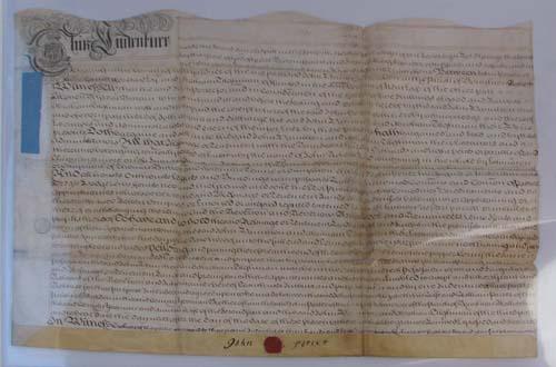 1734 English Land Indenture Deed