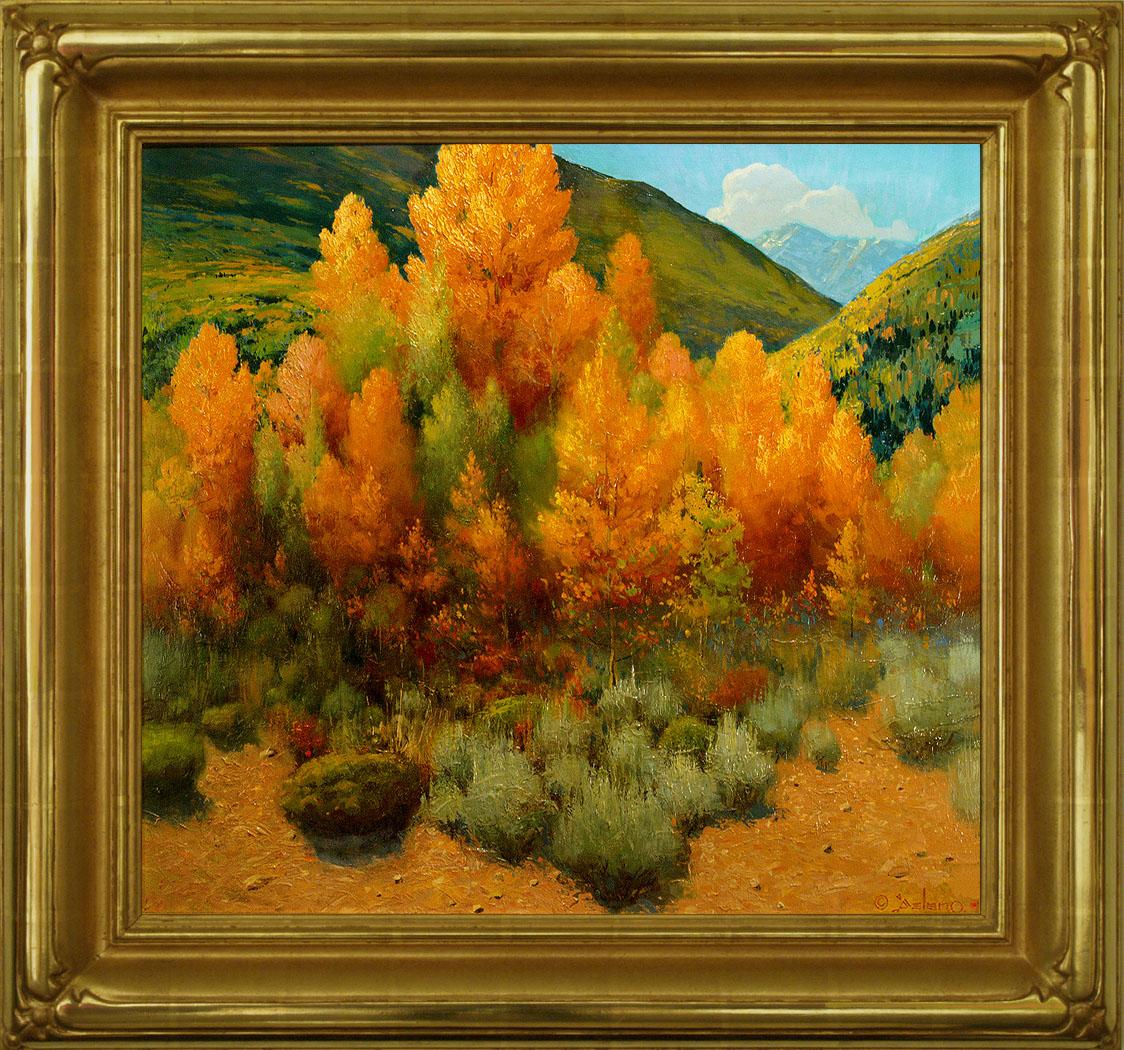 Gerard Curtis Delano (1890-1972), Painting, "Touch of Autumn"