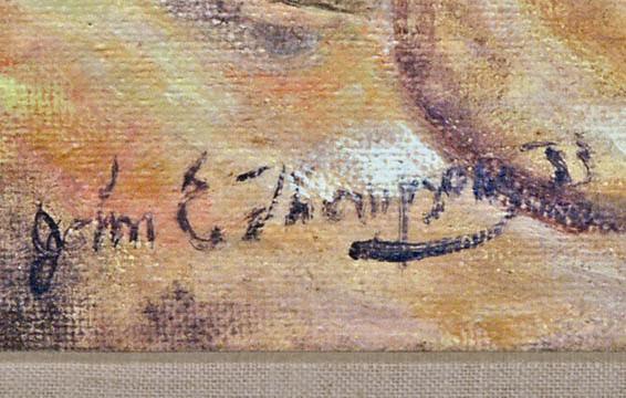 John Edward Thompson (1882-1945), Painting, "Untitled (Colorado Mesa)"