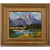Frank Joseph Vavra (1892-1967), Painting, "Mount Moran, Teton Ranges ...