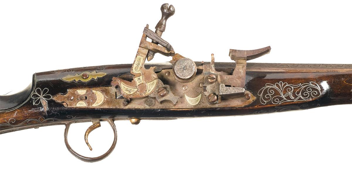 Flintlock Miquelet Musket with Extensive Silver Decoration