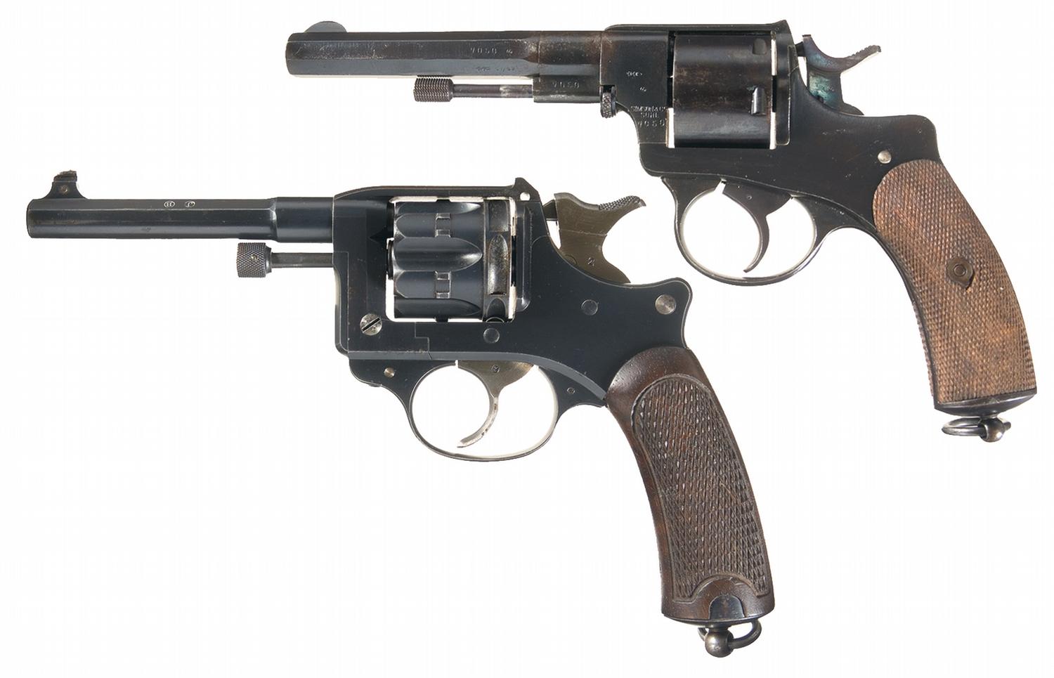Two European Double Action Military Revolvers A) Simson Revolver
