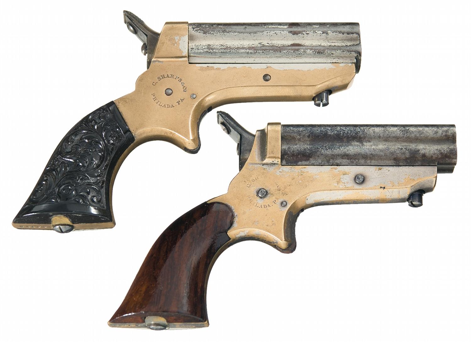 Two Sharps Pepperboxes A) Sharps Model 1A Pepperbox Pistol