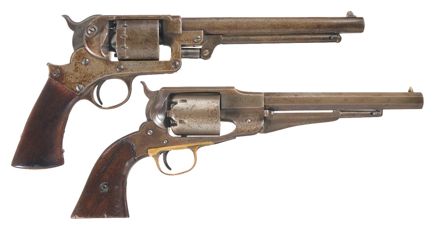 Two U.S. Civil War Percussion Revolvers A) Starr Arms Model 1863 Single ...