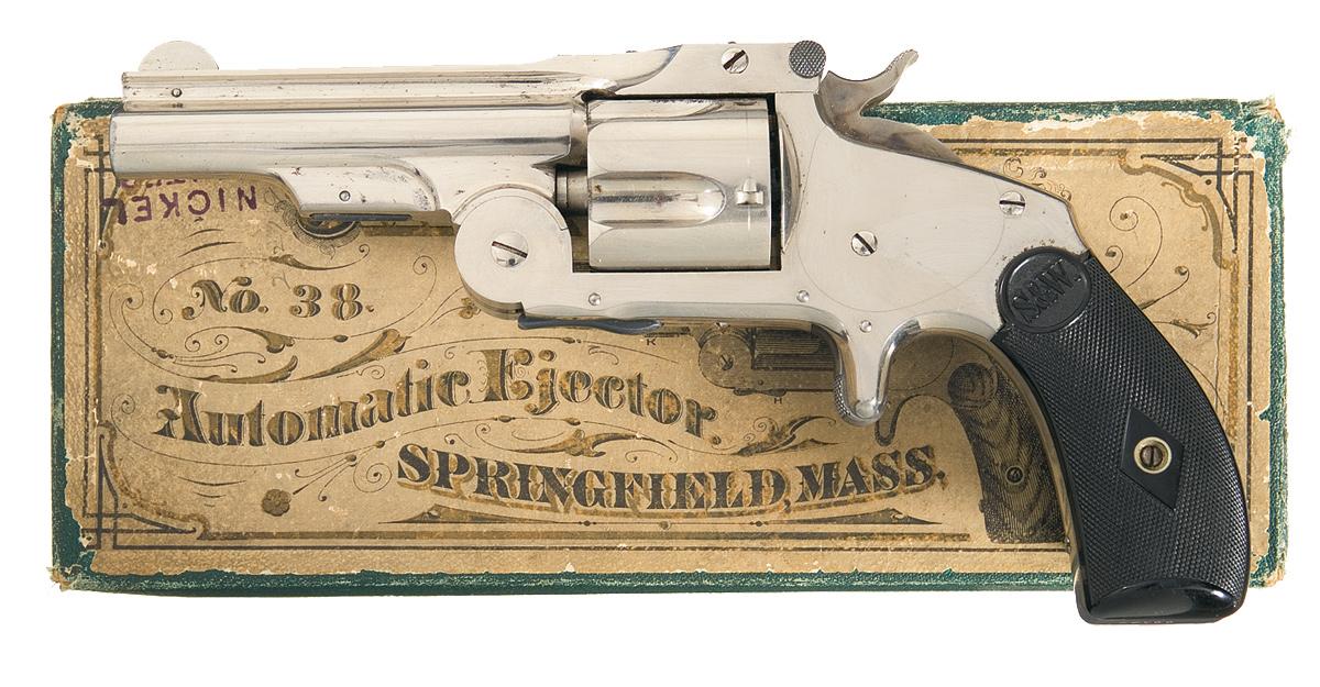Excellent Smith & Wesson .38 Single Action First Model Baby Russian ...
