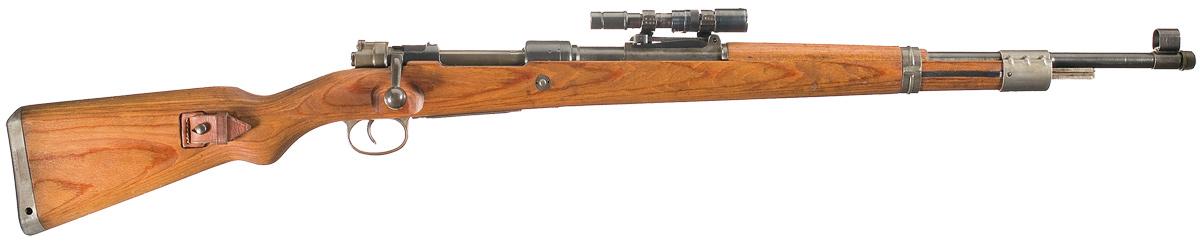 WWII Mauser "byf 44" Code K98 Bolt Action Rifle with ZF-41 Sniper Scope ...