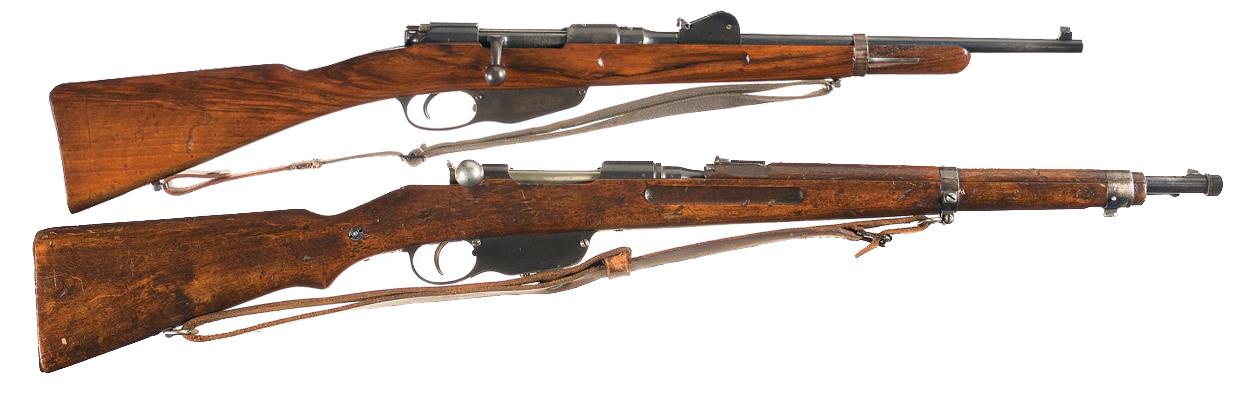 Two Bolt Action Military Carbines A) Nazi Proofed Steyr Model 1897 Bolt ...