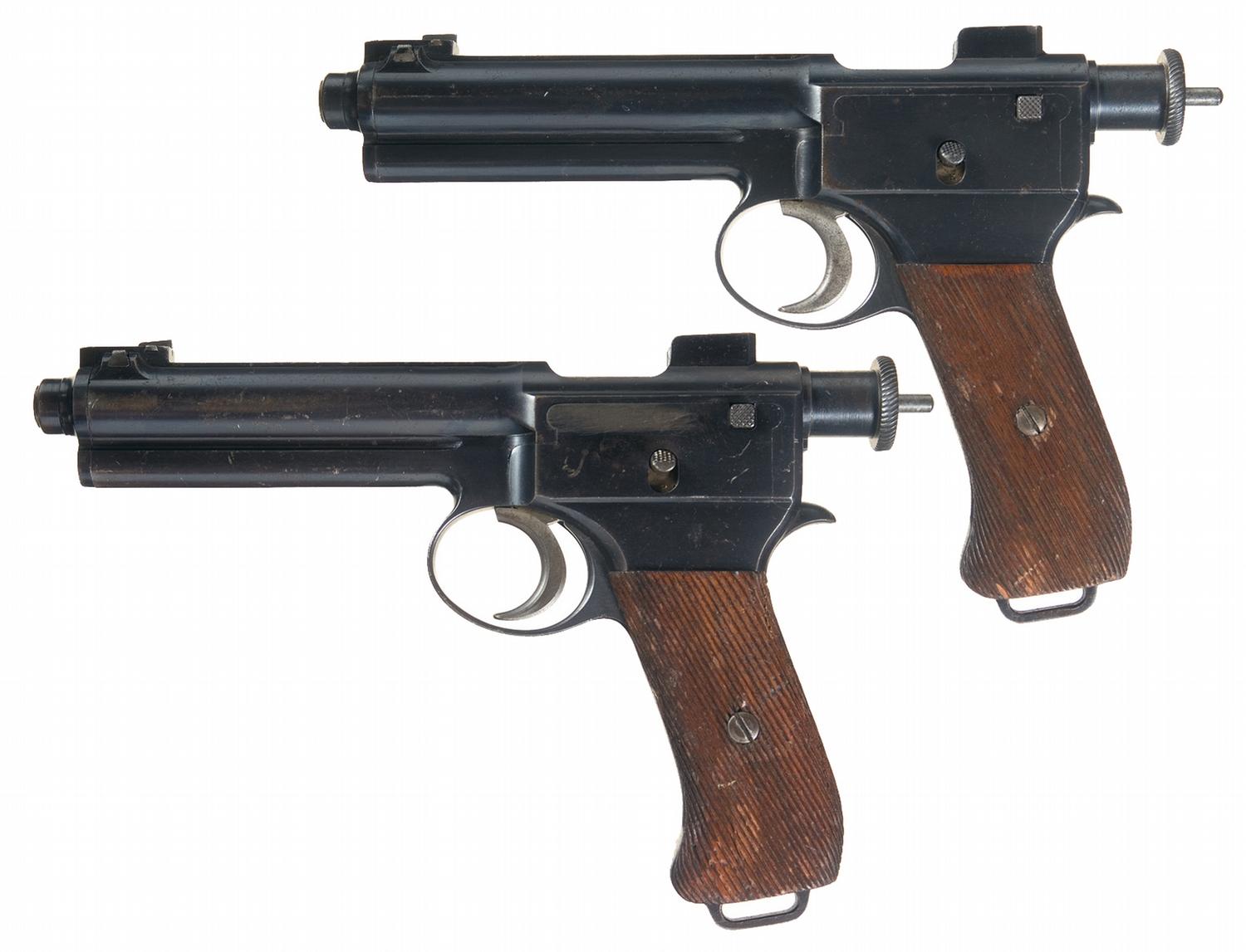 Two Steyr Model 1907 Military Semi-Automatic Pistols A) Steyr Model ...
