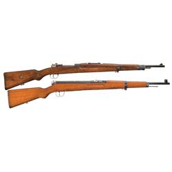 Two Czechoslovakian Military Rifles A) Japanese Contract Czech VZ24 ...