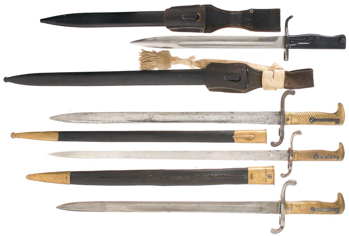 Four European Bayonets