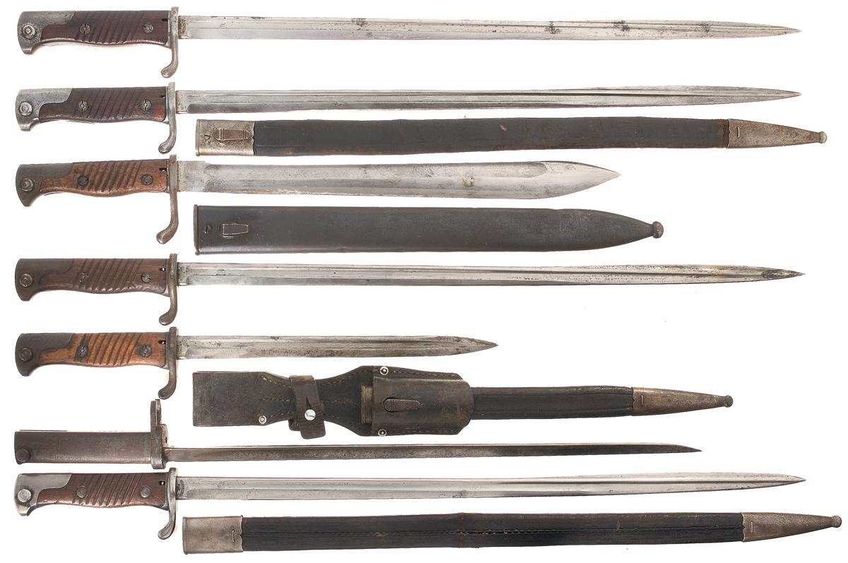 Seven European Bayonets