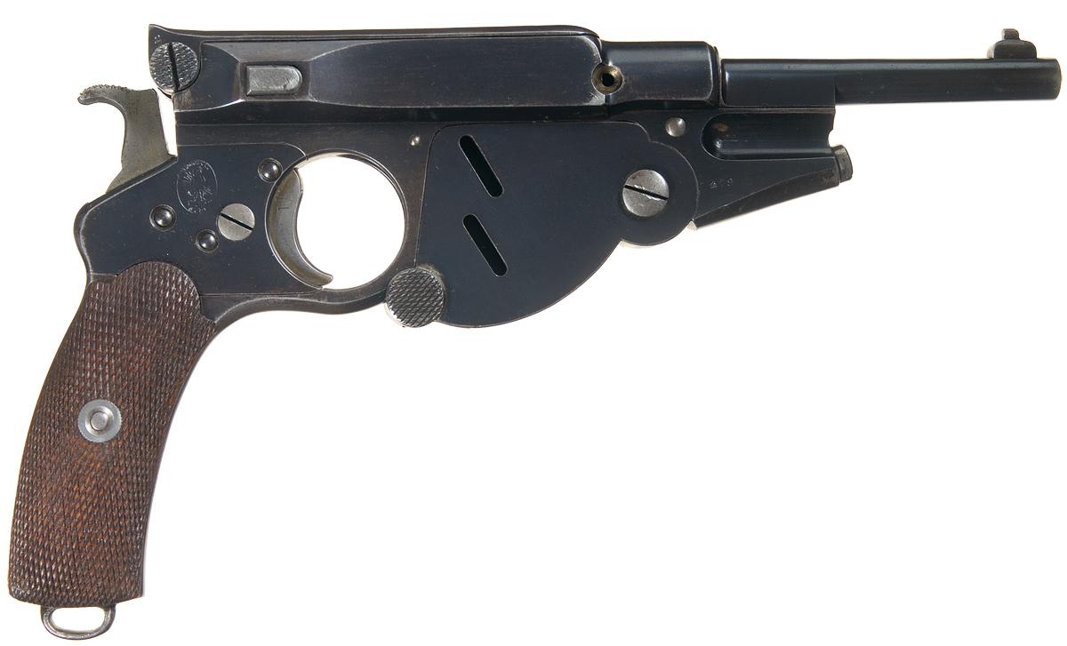 Theodor Bergmann Model 1896 No. 3 Semi-Automatic Pistol