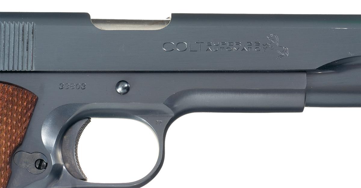 Superb Pre-War Colt Super 38 Semi-Automatic Pistol