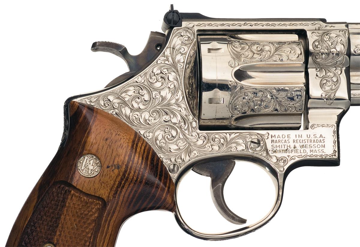 Factory Engraved Smith & Wesson Model 29-2 Double Action Revolver with Case