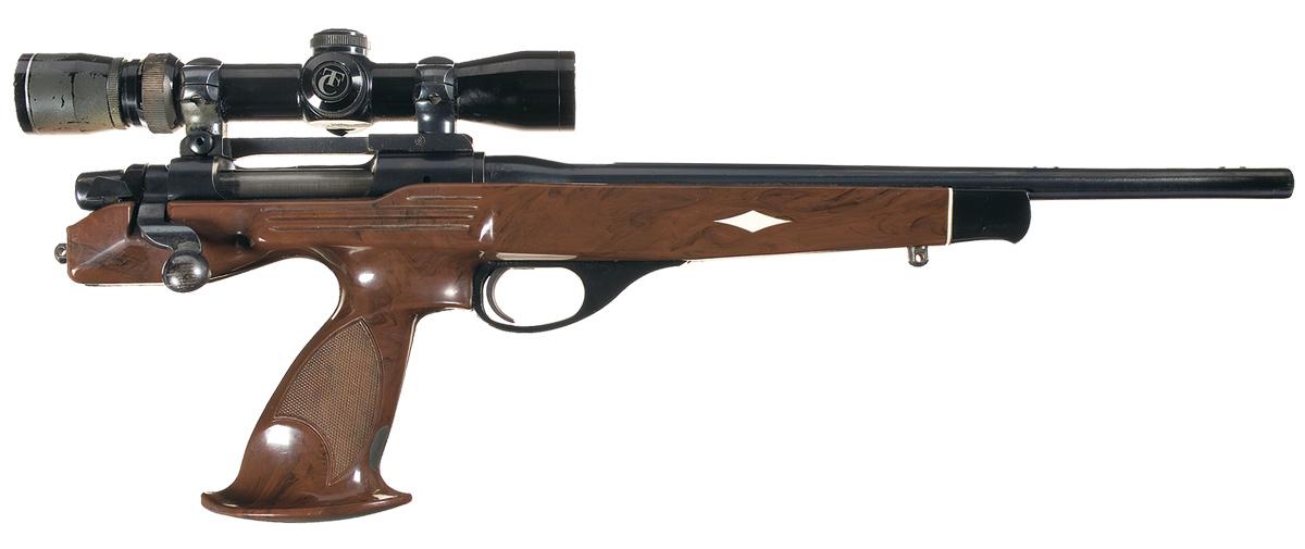Cased Remington XP 100 Scoped Single Shot Pistol