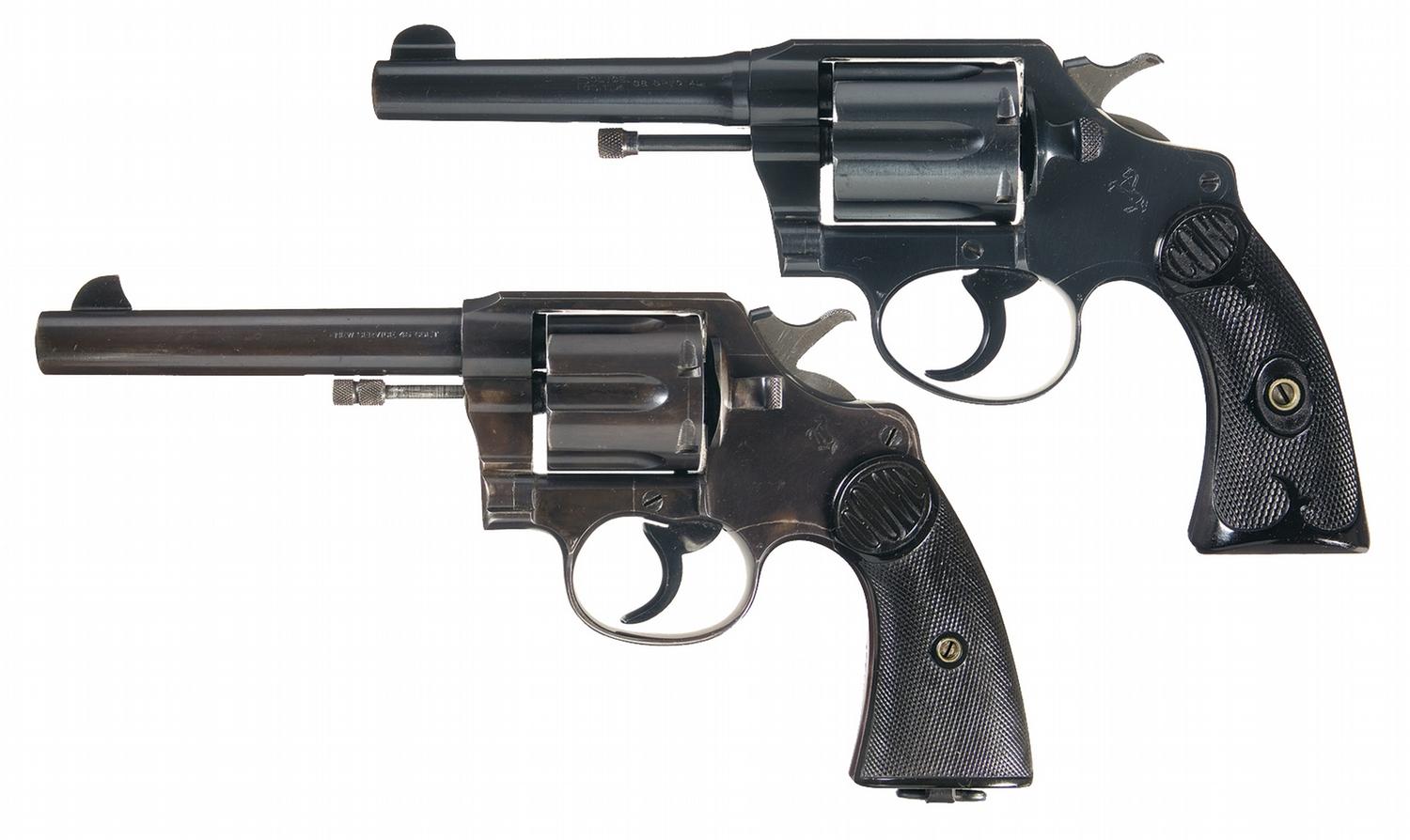 Two Colt Double Action Revolvers A) Colt Police Positive Double Action ...
