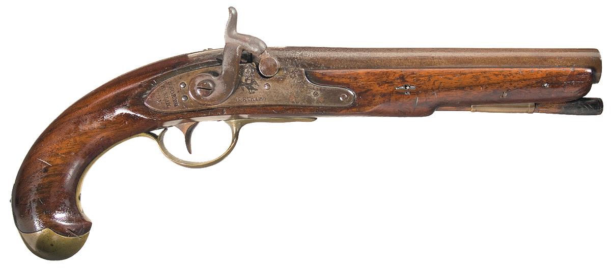 Rare Simeon North Model 1811 Army Contract Percussion Conversion Pistol