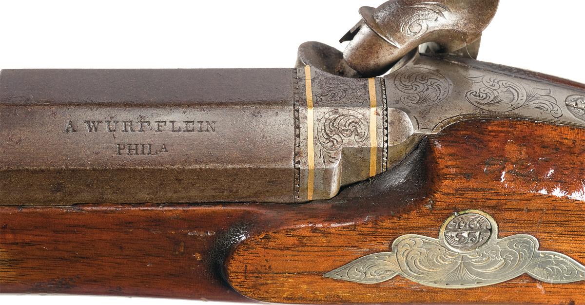 Fine Andrew Wurfflein Philadelphia Half Stock Percussion Target Rifle