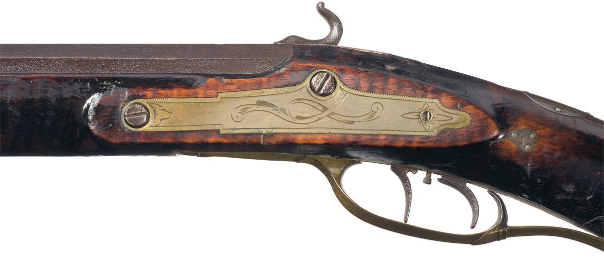 Extremely Rare John Armstrong Golden Age Kentucky Rifle