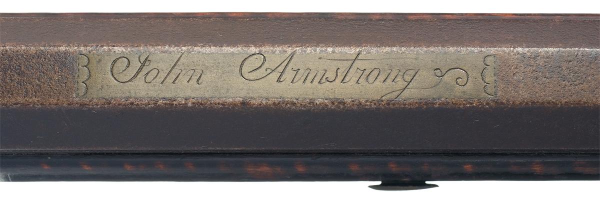Extremely Rare John Armstrong Golden Age Kentucky Rifle