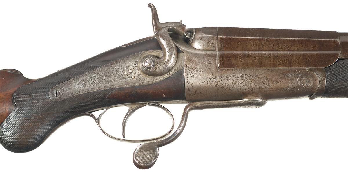 Engraved Midland Gun Company Under-Lever 8 Gauge Punt Gun