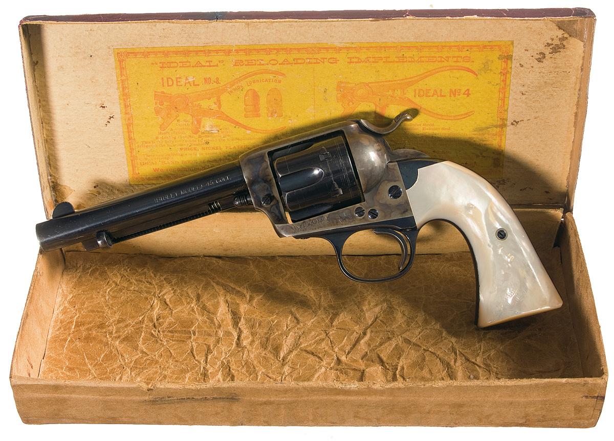 Excellent and Unique Antique Colt Bisley Model Single Action Army ...
