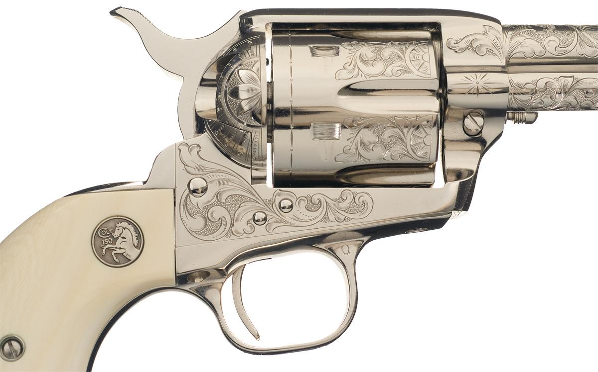 Engraved Colt 150th Engraving Sampler Single Action Army Revolver with ...