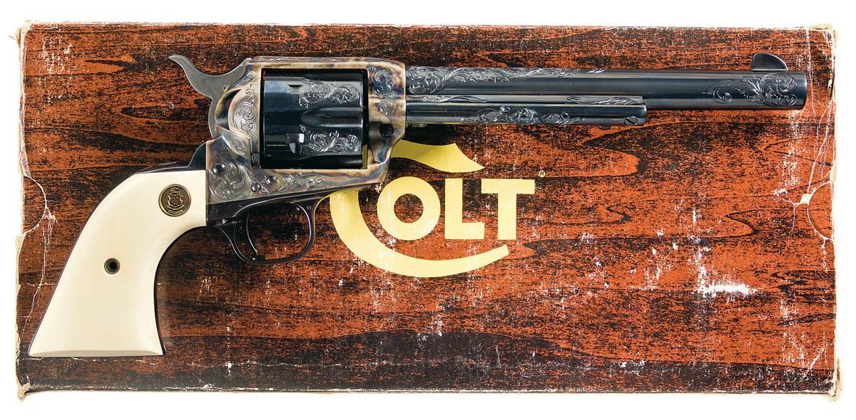 Exceptional Colt Jan Gwinell Master "B" Grade Engraved Colt Single ...