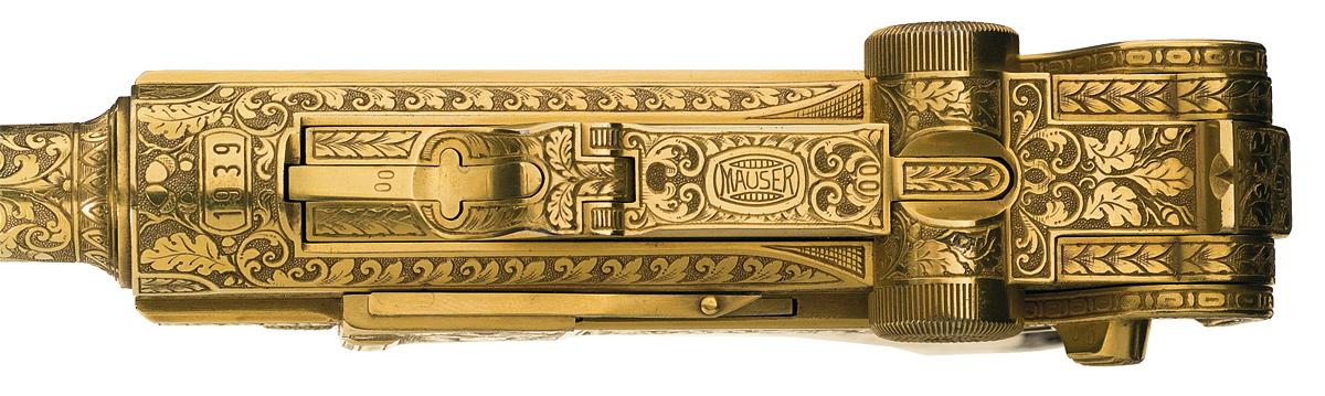 Outstanding Nazi 1939 Mauser Factory Engraved and Gold Plated ...