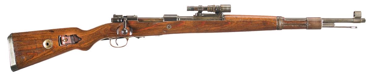 Mauser "ar/42" Code Model 98 Bolt Action Sniper Rifle with ZF-41 Scope