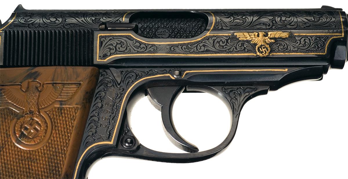 Engraved/Gold Inlaid Walther PPK With Gold "SS" Runes, High Party ...