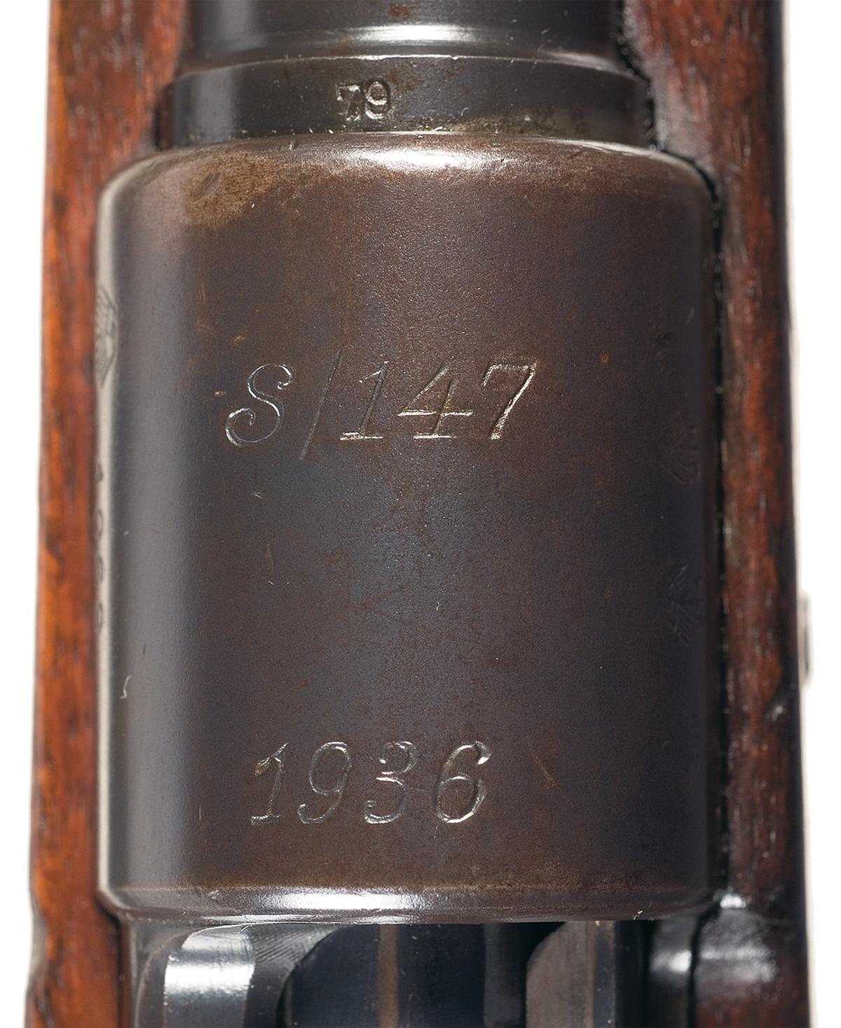 Desirable J P Sauer S 147 Code 1936 Date 98k Bolt Action Rifle With