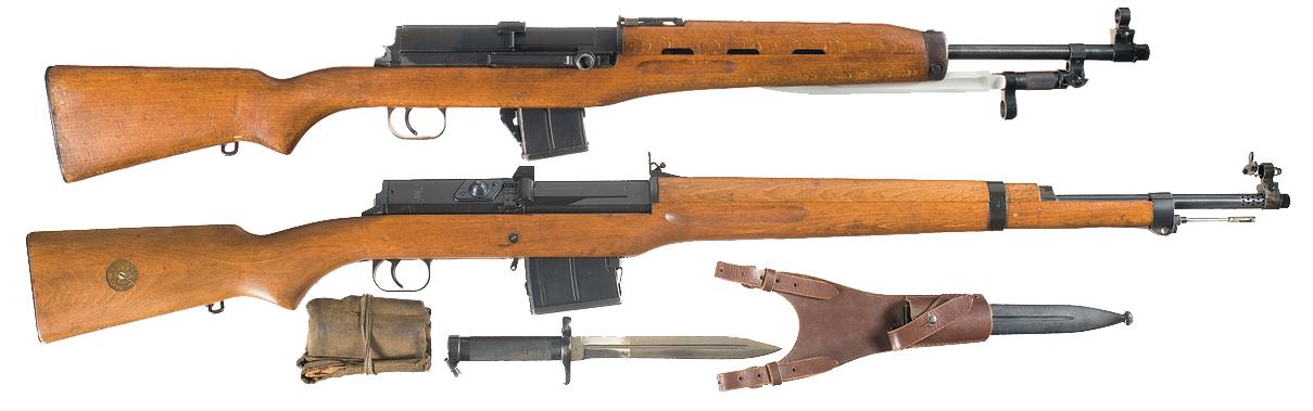 Two Military Long Arms A) Scarce Egyptian Rashid Carbine
