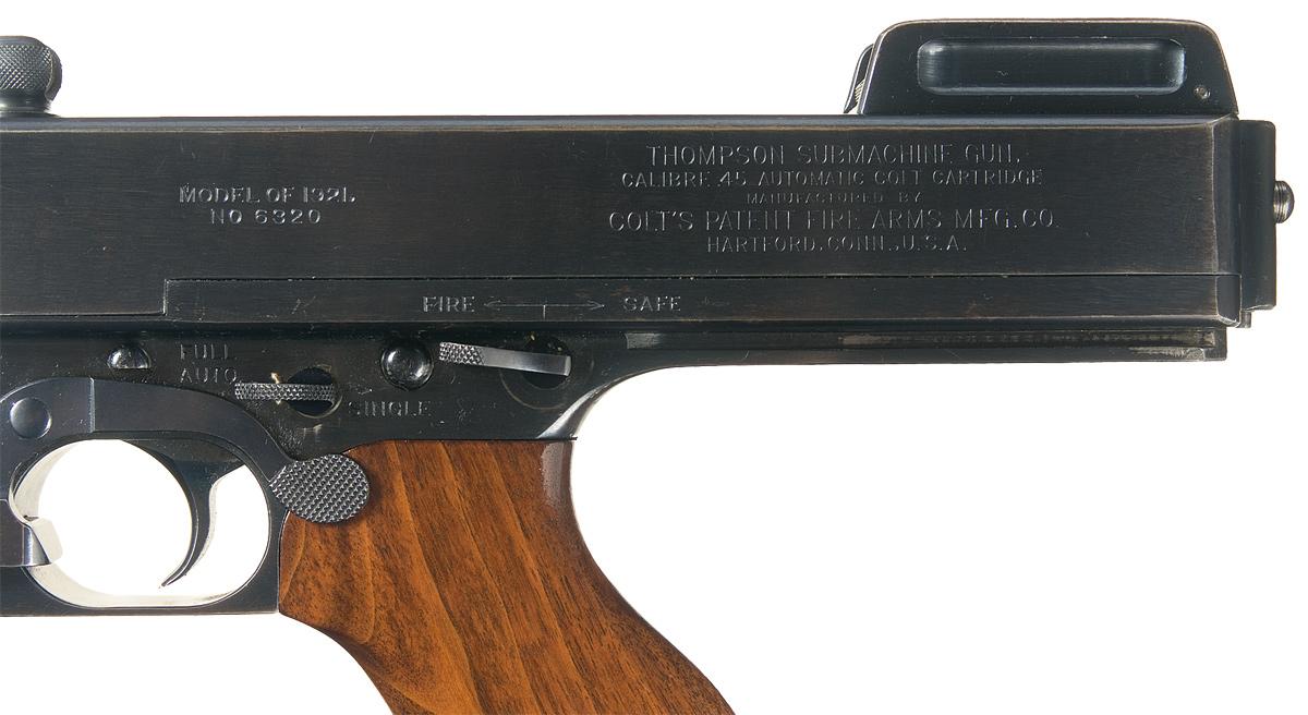 Excellent Scarce Fully Automatic Colt Model 1921 Thompson Submachine ...