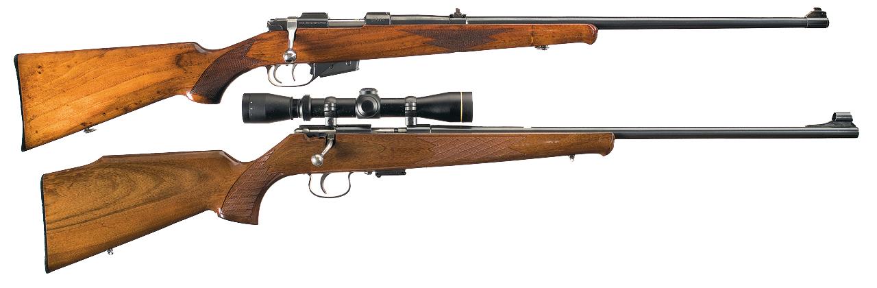 Two European Bolt Action Rifles A) Brno Arms Model ZKW 465 Bolt Action ...
