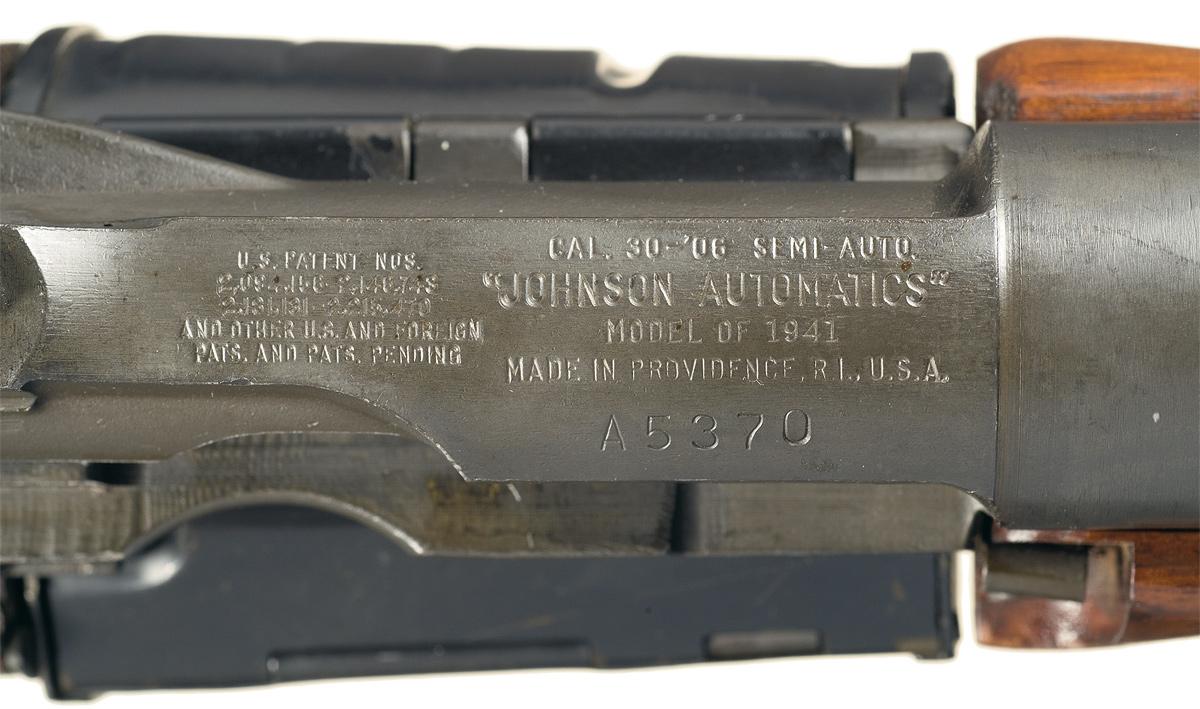 Johnson Automatic Model 1941 Semi-Automatic Rifle with Desirable ...