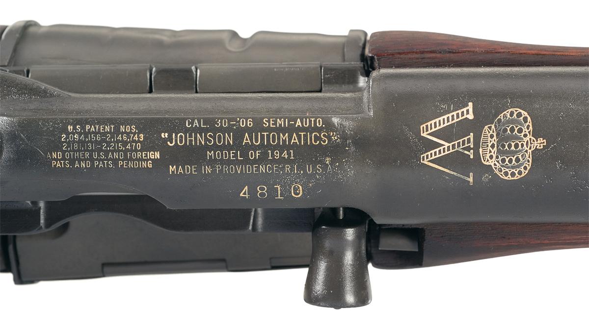 Netherlands Contract Johnson Model 1941 Semi-Automatic Rifle