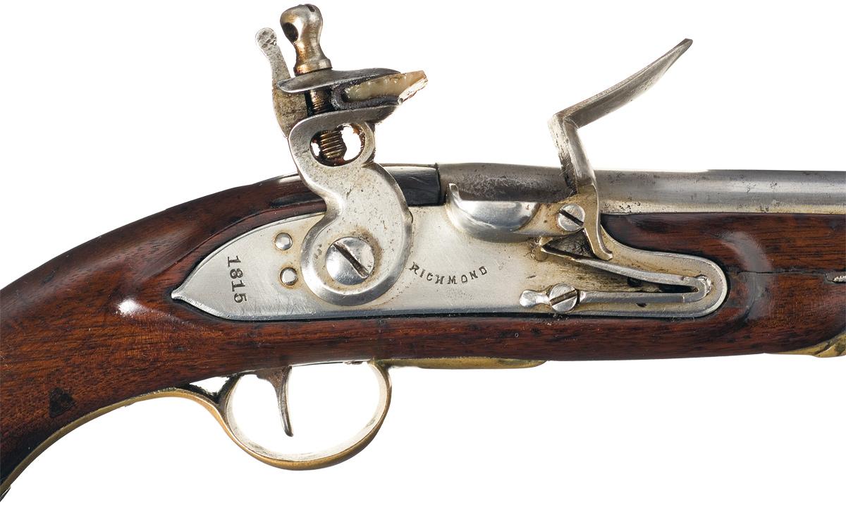 Rare "1815" Dated, 2nd Model Virginia Manufactory Flintlock Pistol