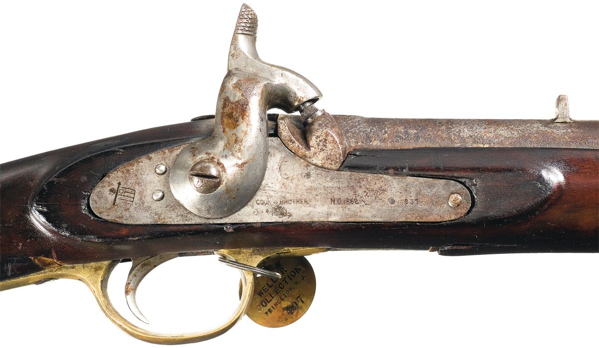 Scarce Confederate "Cook & Brothers" Marked Percussion Infantry Rifle