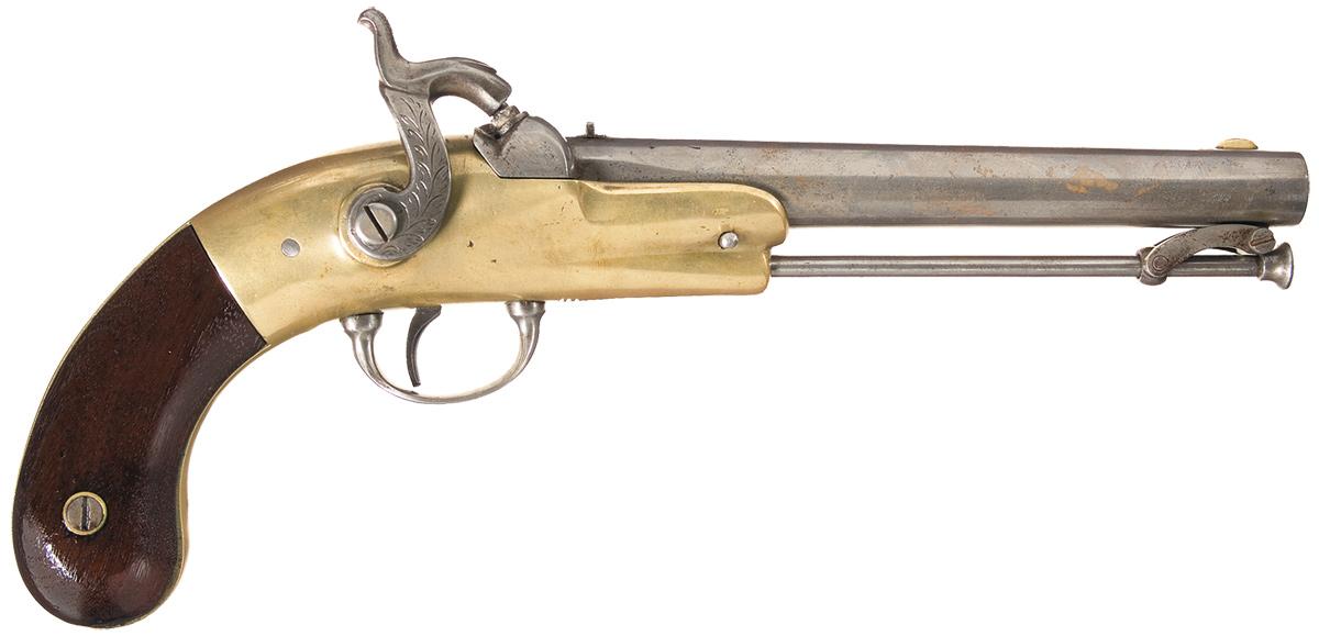 Scarce Confederate J. and F. Garrett Percussion Pistol