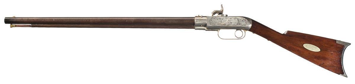 Rare Engraved Jennings Breech Loading Rifle