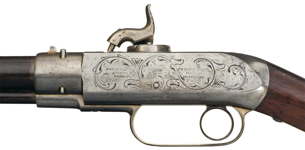 Rare Engraved Jennings Breech Loading Rifle