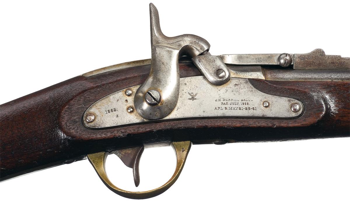 Civil War Second Model Merrill Patent Breech loading Percussion Carbine