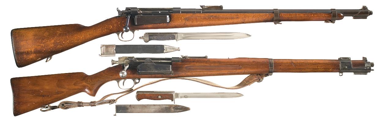 Two Danish Krag Carbines A) Danish Krag Jorgensen Bolt Action Military ...
